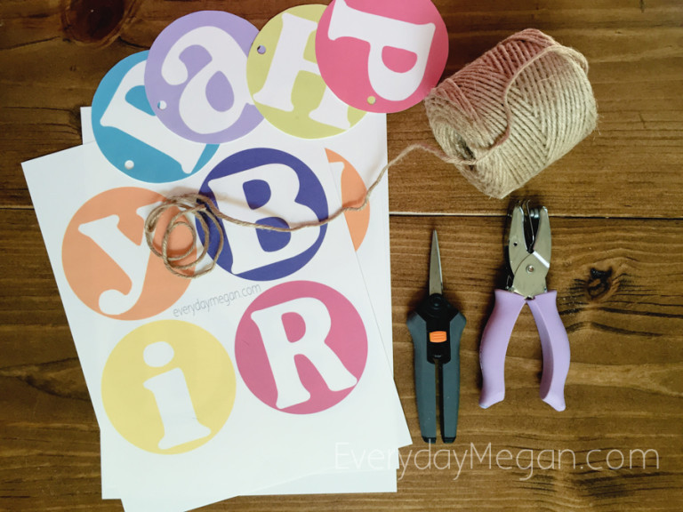 Free Printable Happy Birthday Banner! - Everyday Megan